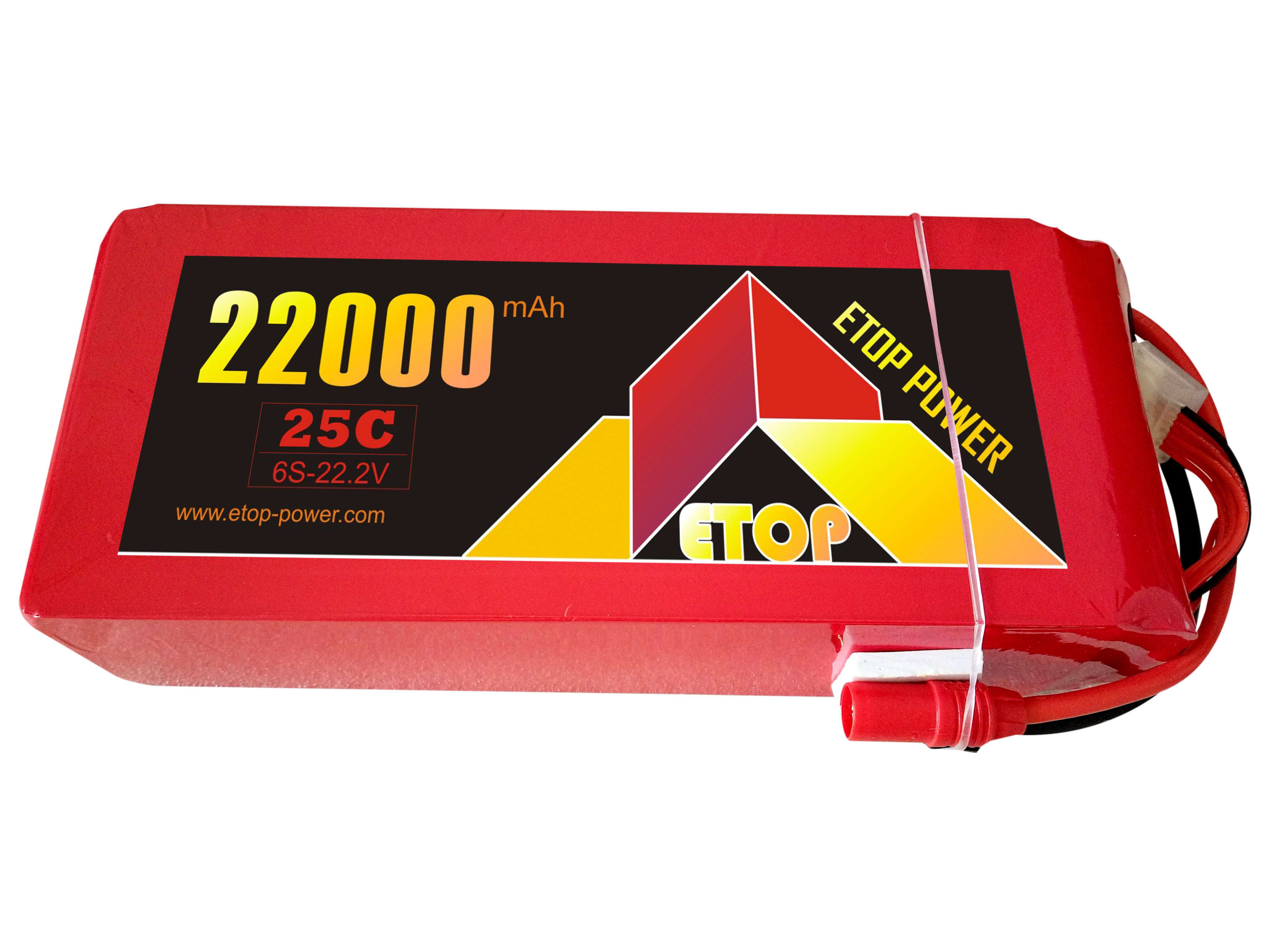 ETOP POWER 22000mAh 25C 6S 22.2V LiPo battery for Drone