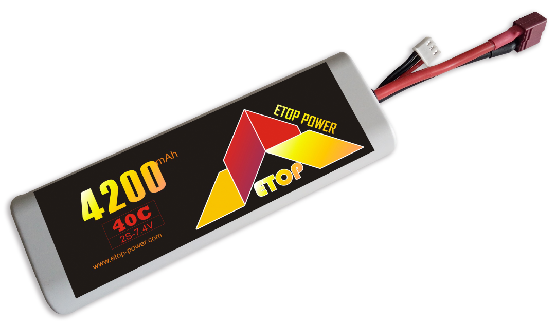 Hard case 4200mAh(B) 40C 2S-7.4V lipo battery - UAV Battery,,Airsoft ...